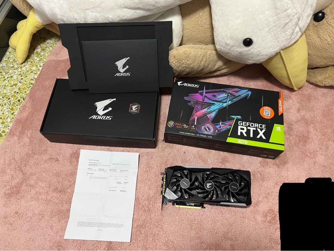 RTX 3070 Aorus Master 8GB Gigabyte Full set with box & receipt ...