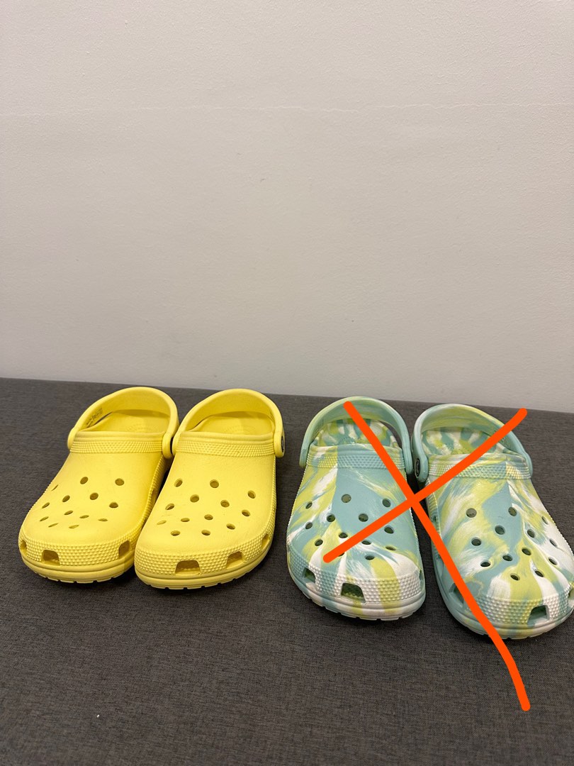 RUSH SALE Crocs M4 W6 (Yellow), Women's Fashion, Footwear, Slippers and ...