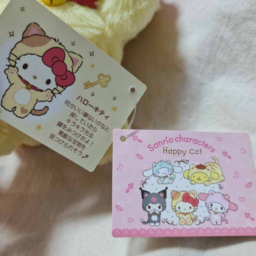 Sanrio character happy cat hello kitty soft toy, Hobbies & Toys, Toys ...