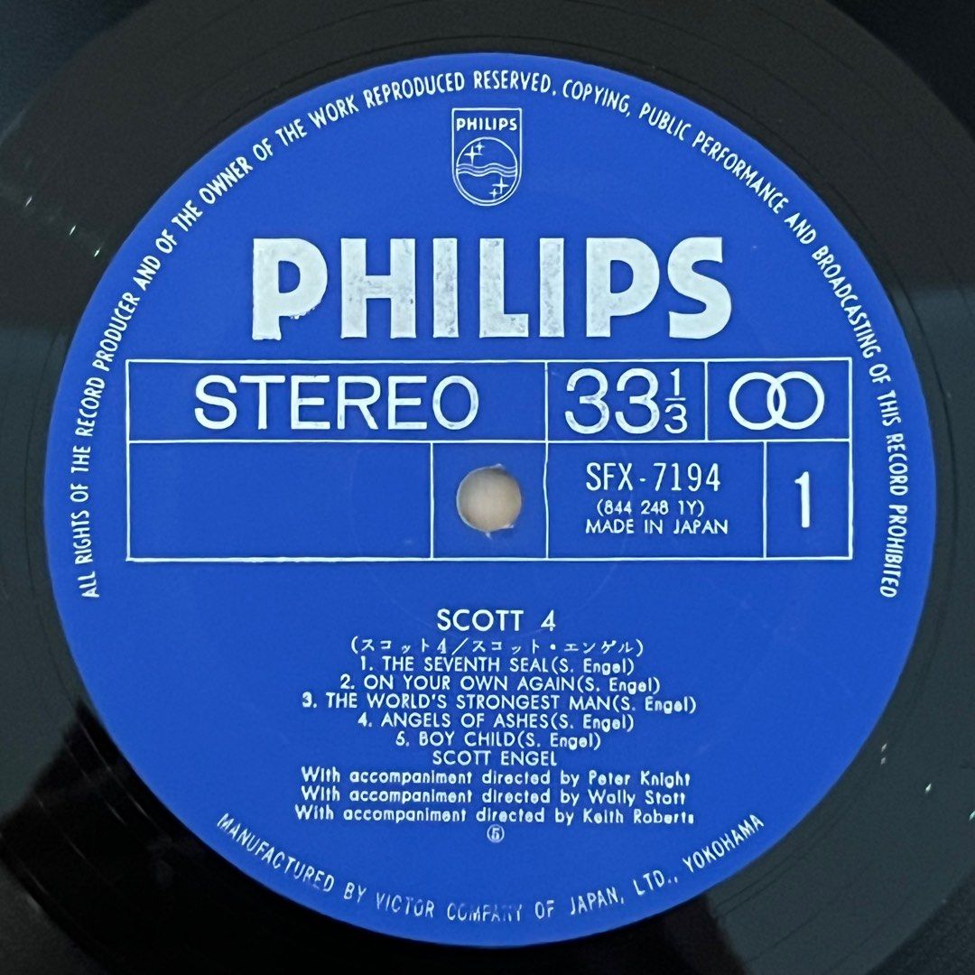 Scott Walker – Scott 4 Vinyl (Jap 1969), Hobbies & Toys, Music & Media, Vinyls on Carousell