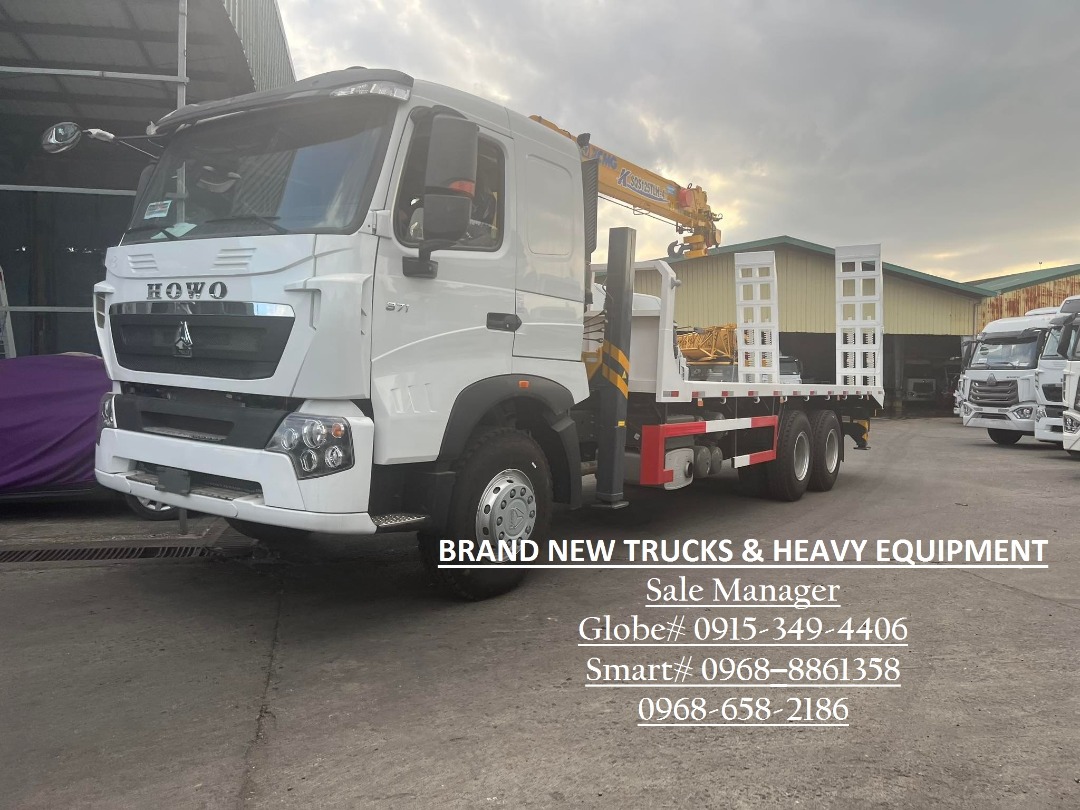 Self Loading Truck 22tons 10wheeler with 5tons Boom Brand New Howo A7 ...