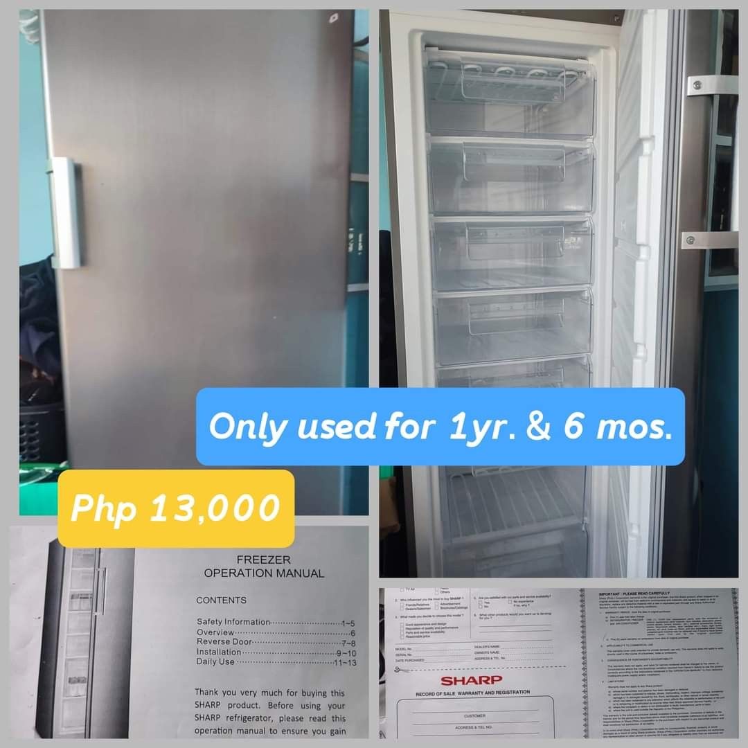 SHARP Upright Freezer, TV & Home Appliances, Kitchen Appliances ...