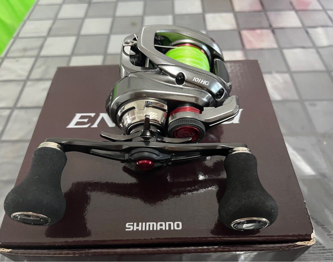 Shimano Engetsu 101Hg lever fall & drag clicker, Sports Equipment ...