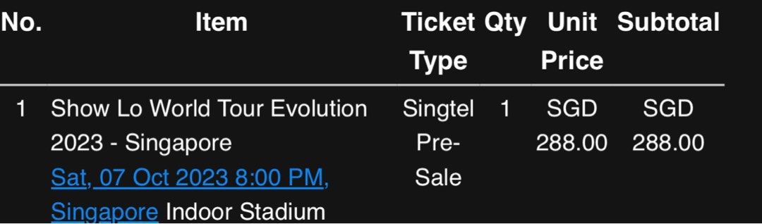 Show Luo Singapore Concert 2023, Tickets & Vouchers, Event Tickets on ...