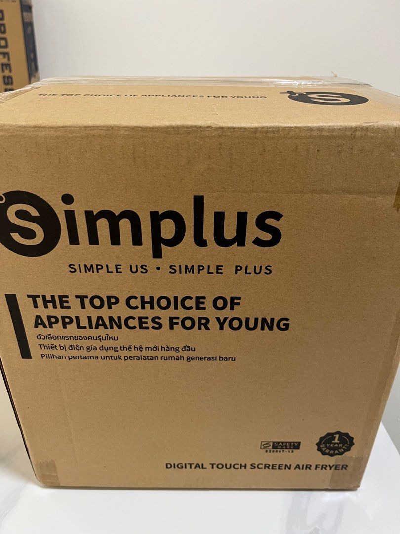 Simplus Digital Touch Screen Air Fryer, TV & Home Appliances, Kitchen ...