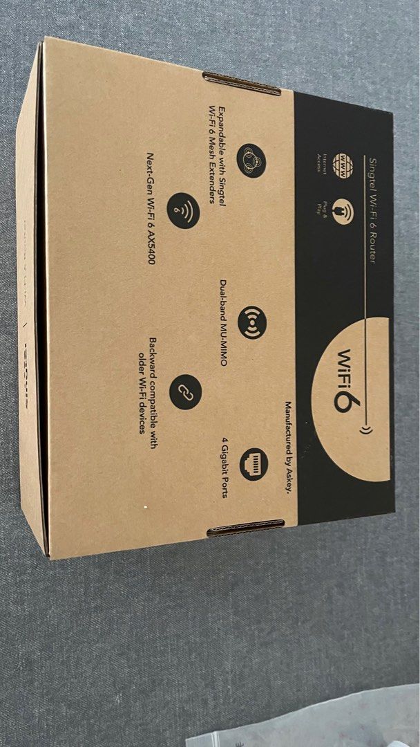 Singtel Askey Wifi 6 Mesh Router, Computers & Tech, Parts & Accessories ...