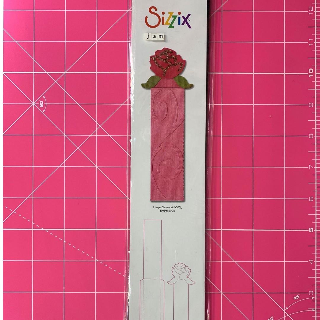 Sizzix Sizzlits Decorative Strip Die Pocket & Tag w/ Rose on Carousell
