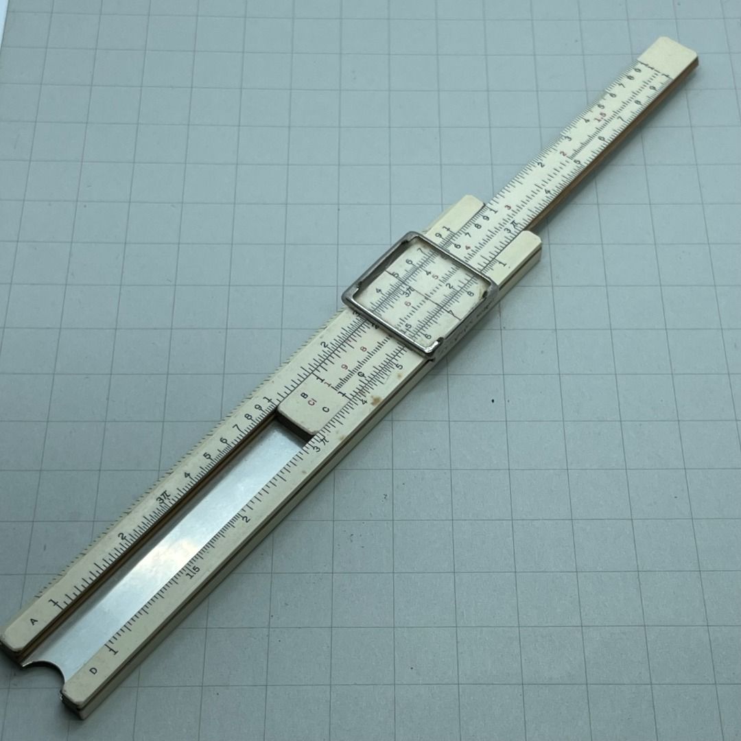 Sliding rule mini size HEMMI Made in Japan, Hobbies & Toys, Stationery ...