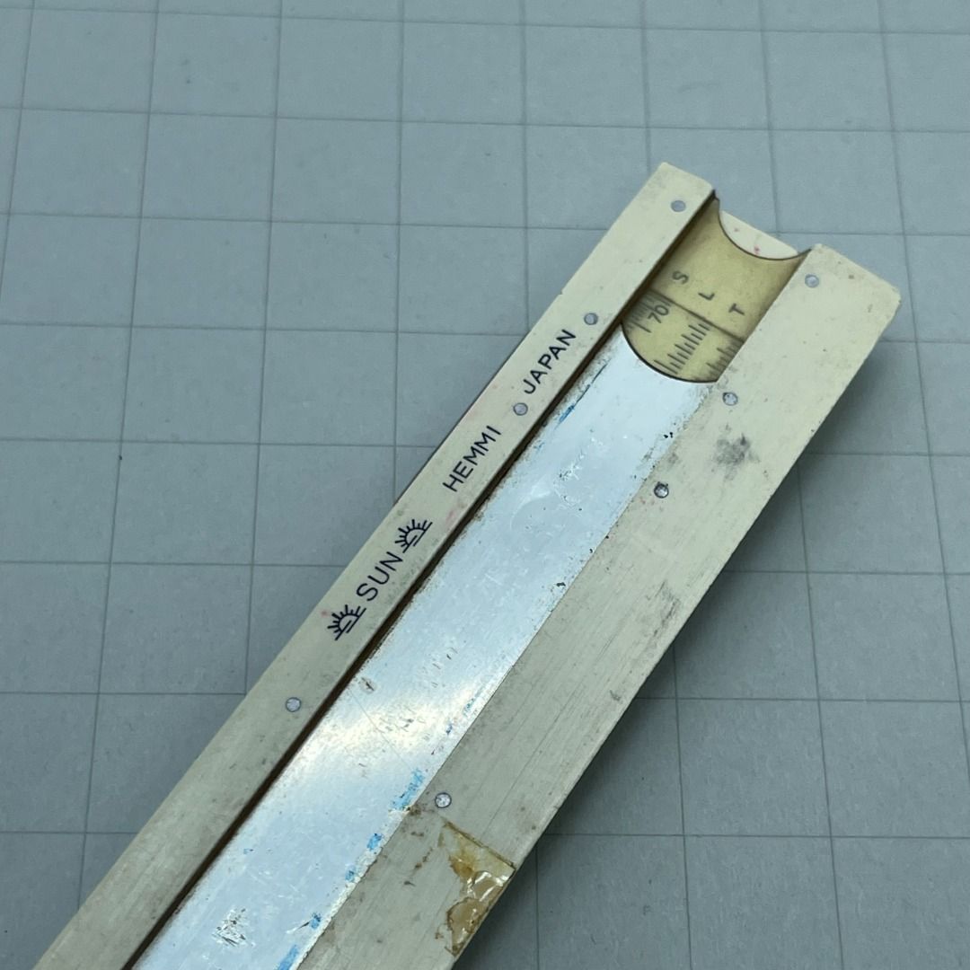 Sliding rule mini size HEMMI Made in Japan, Hobbies & Toys, Stationery ...