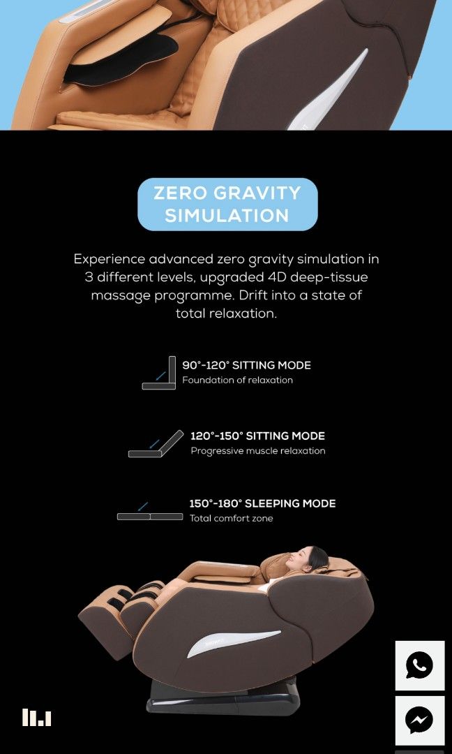 Snowfit Full Body Massage Chair, Health & Nutrition, Massage Devices on ...