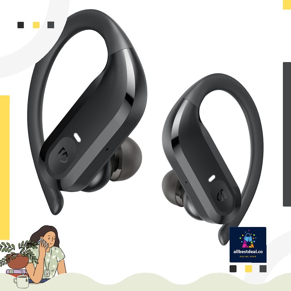 SOUNDPEATS S5 True Wireless Earbuds Over-Ear Hooks Headphones Bluetooth ...