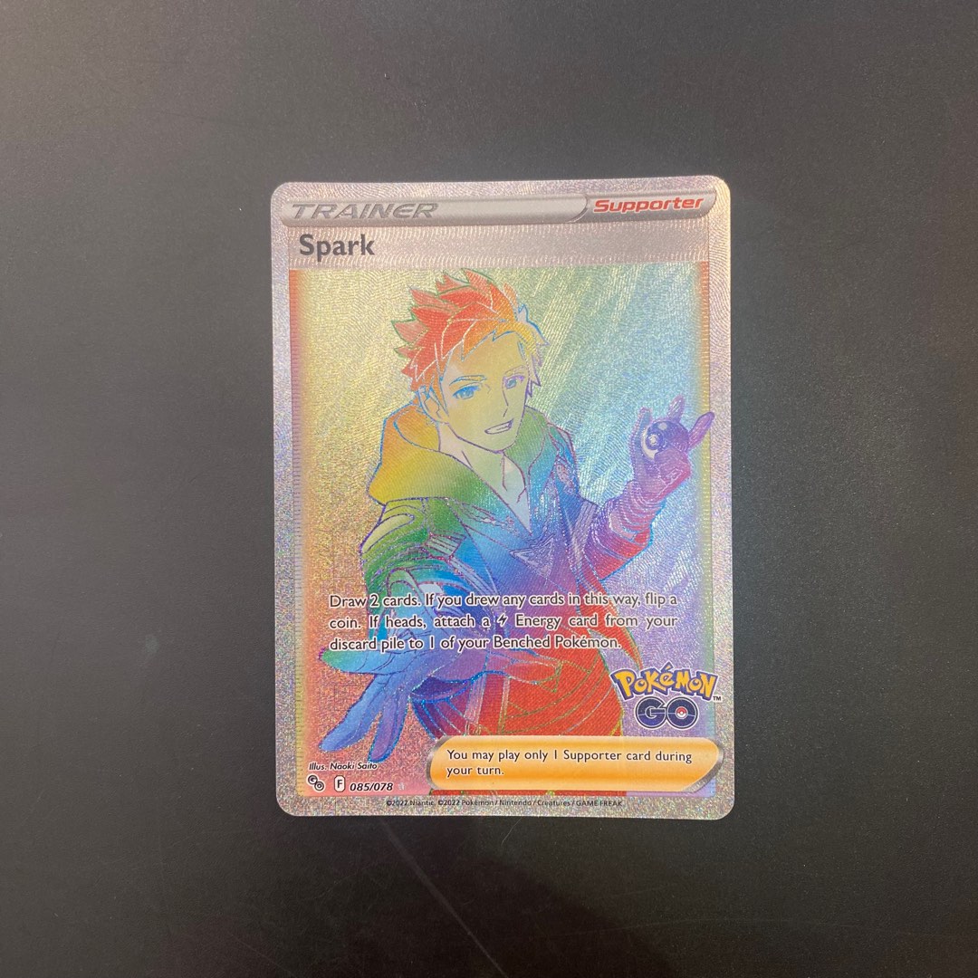 Spark Trainer Rainbow Full Art, Hobbies & Toys, Toys & Games on Carousell