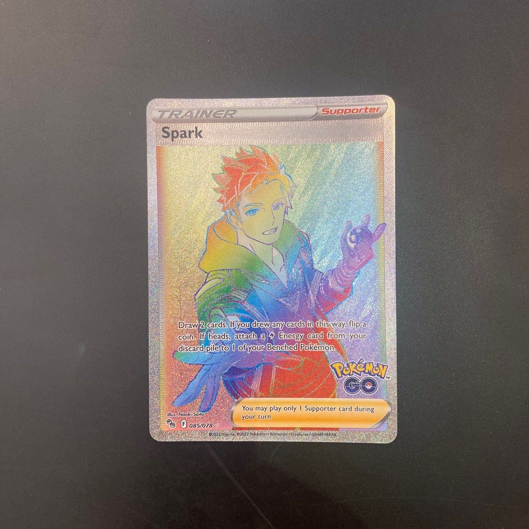 Spark Trainer Rainbow Full Art, Hobbies & Toys, Toys & Games on Carousell