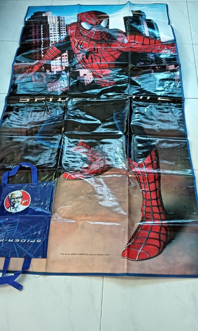Spiderman pinic mat foldable/waterproof, Sports Equipment, Hiking ...
