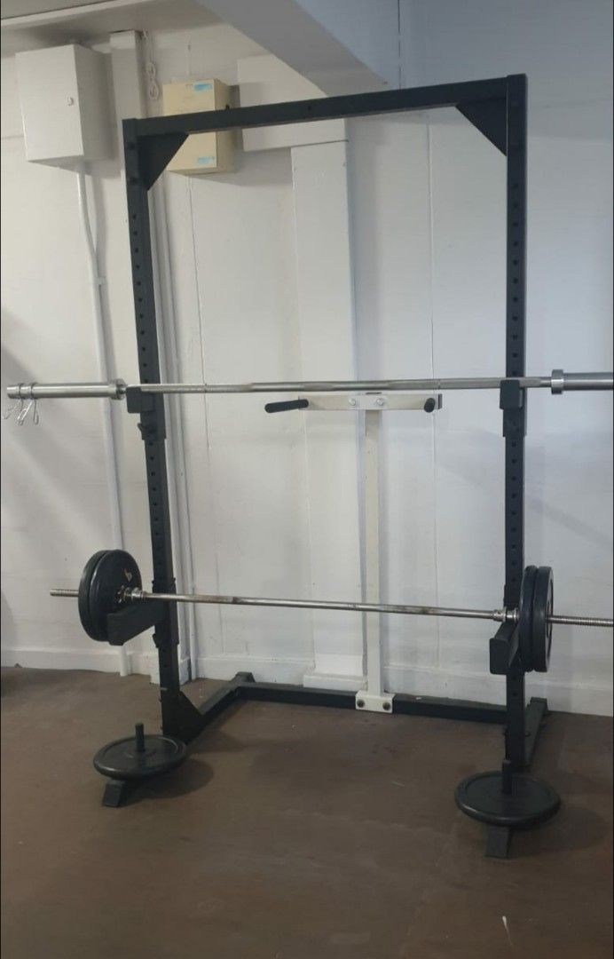 Squat rack with dip bar, Sports Equipment, Exercise & Fitness, Cardio ...