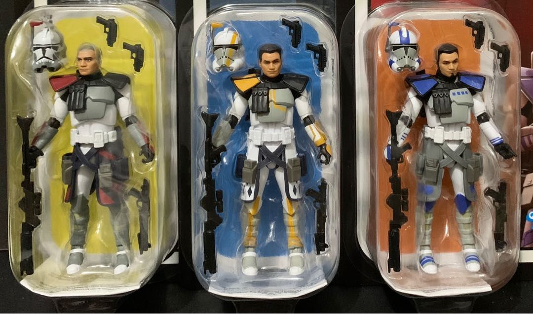 Star Wars Hasbro TVC Clone Wars ARC Commanders Colt Blitz & Havoc MOC ...