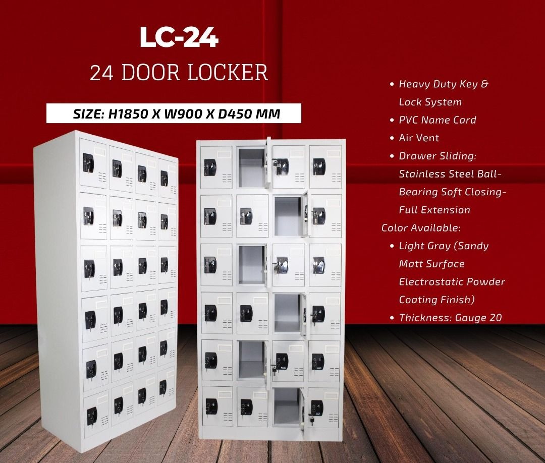 STEEL LOCKER LC-24, Furniture & Home Living, Office Furniture ...
