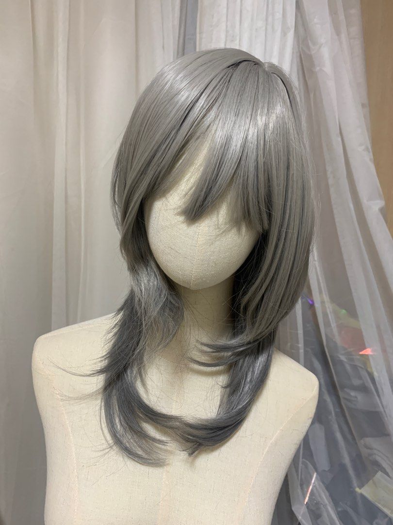 Stelle Wig Honkai Star Rail Cosplay Grey Wig, Hobbies & Toys ...