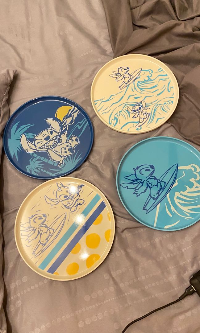 Stitch Plates, Set of 4 ( Original), Furniture & Home Living ...