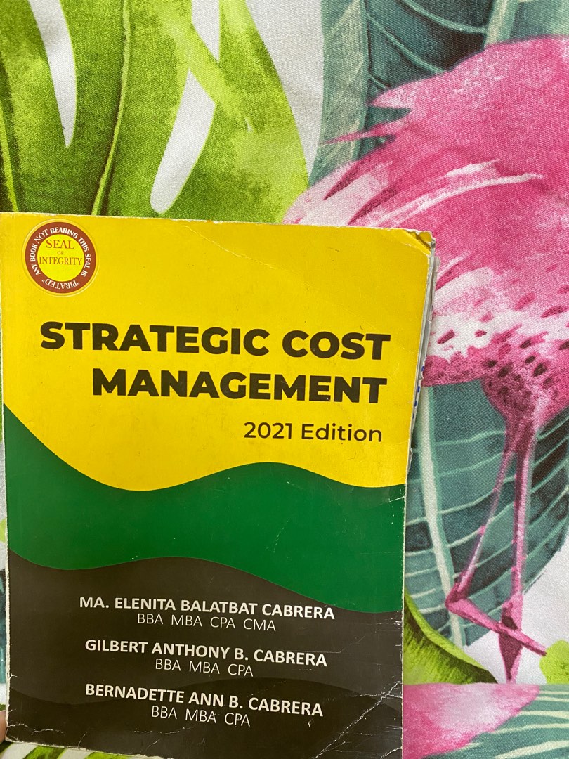 Strategic Cost Management 2021 Cabrera, Hobbies & Toys, Books ...