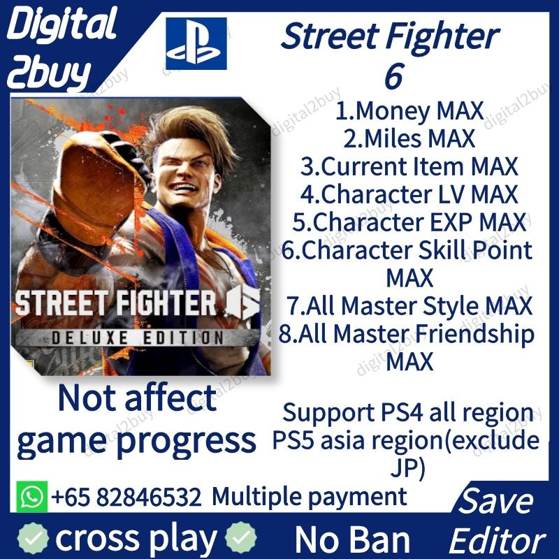 PS4 PS5 Street Fighter 6 Save Editor SF6 Save Modding Street Fighter 6 ...