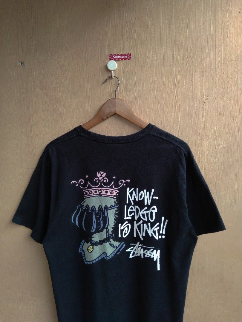 Stussy knowledge is king t shirt, Men's Fashion, Tops & Sets, Tshirts ...