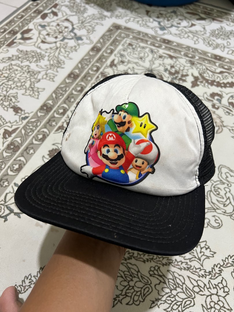 SUPER MARIO TRUCKER CAP, Men's Fashion, Watches & Accessories, Cap ...