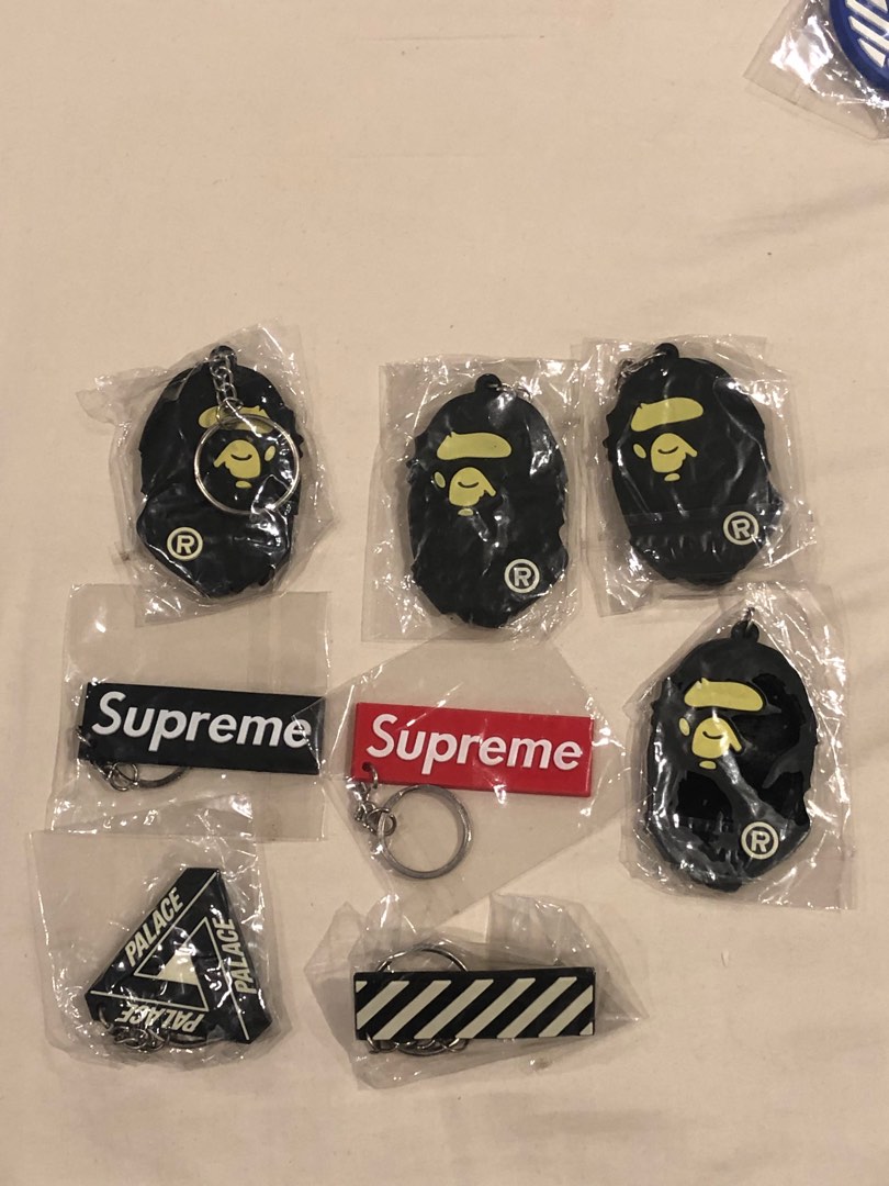 SUPREME BAPE KEYCHAINS, Men's Fashion, Watches & Accessories, Accessory ...