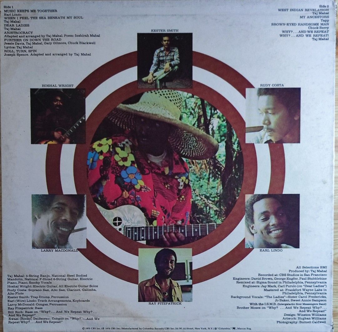 Taj Mahal - Music Keeps Me Together[LP], Hobbies & Toys, Music & Media ...