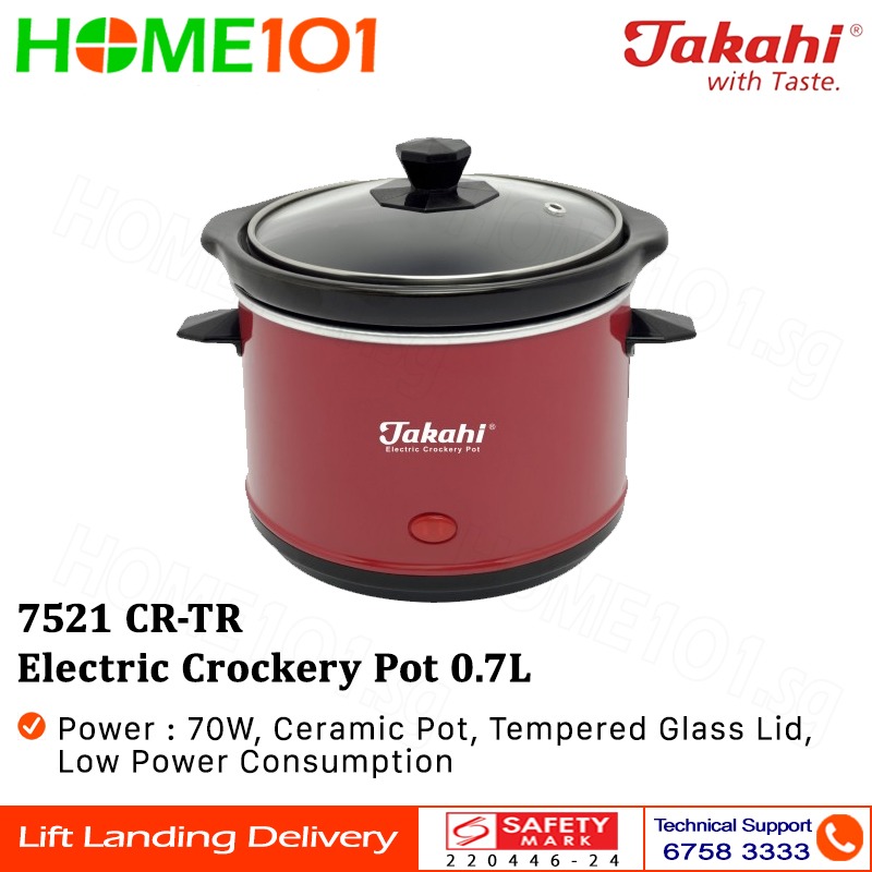 Takahi Electric Crockery Pot 0.7L - 5.5L 7521 CR-TR || 1521 CR-TR ...