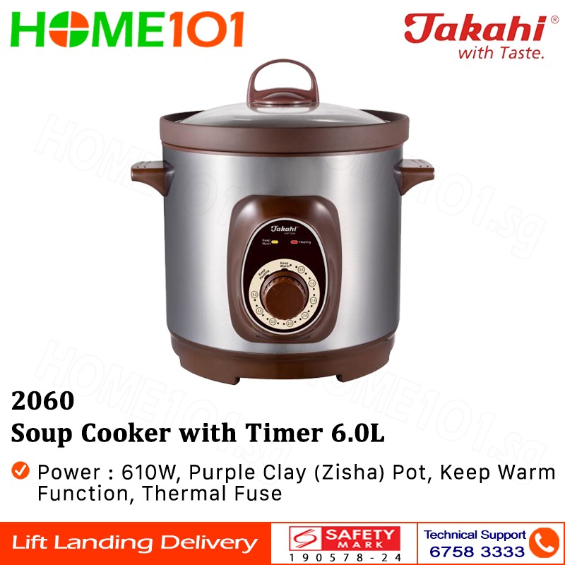 Takahi Soup Cooker with Timer 6.0L 2060, TV & Home Appliances, Kitchen ...