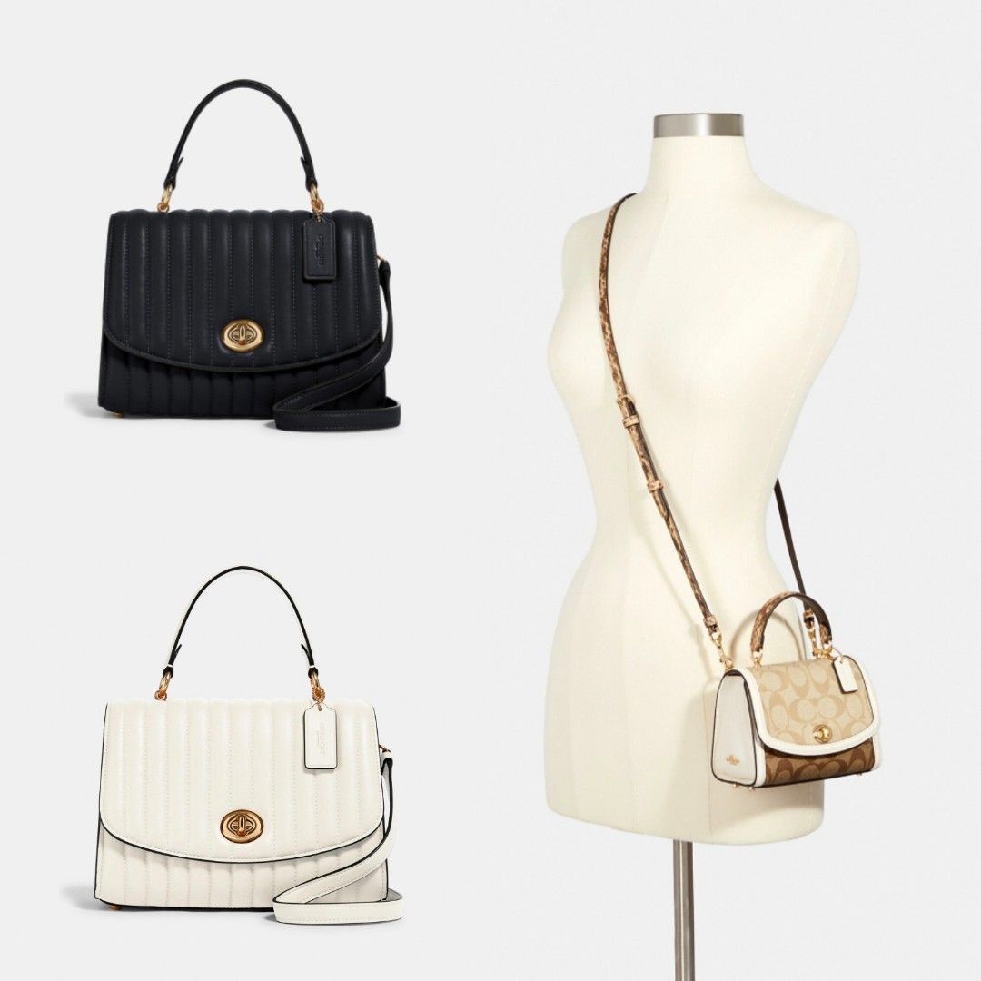 Tas CH Signature Tilly Mini Handle Bag Set Box Wanita, Barang Mewah ...