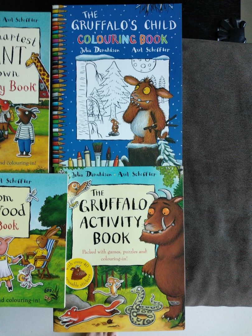 The Gruffalo & Friends Activity / Colouring Books (x8), Hobbies & Toys ...