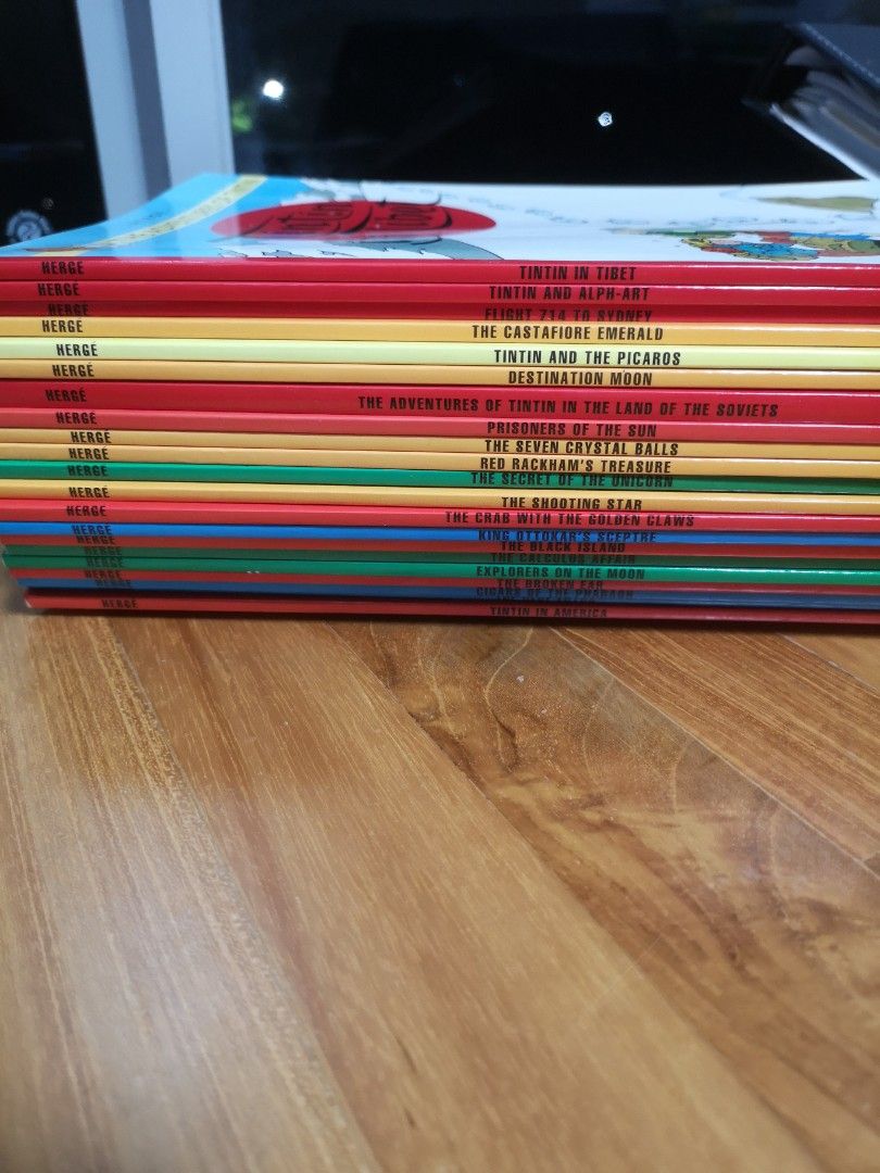 Tintin complete collection of 23 books, Hobbies & Toys, Books ...