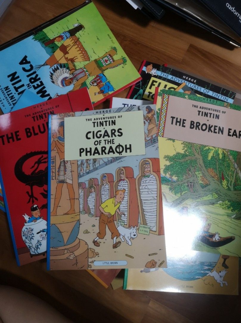 Tintin complete collection of 23 books, Hobbies & Toys, Books ...