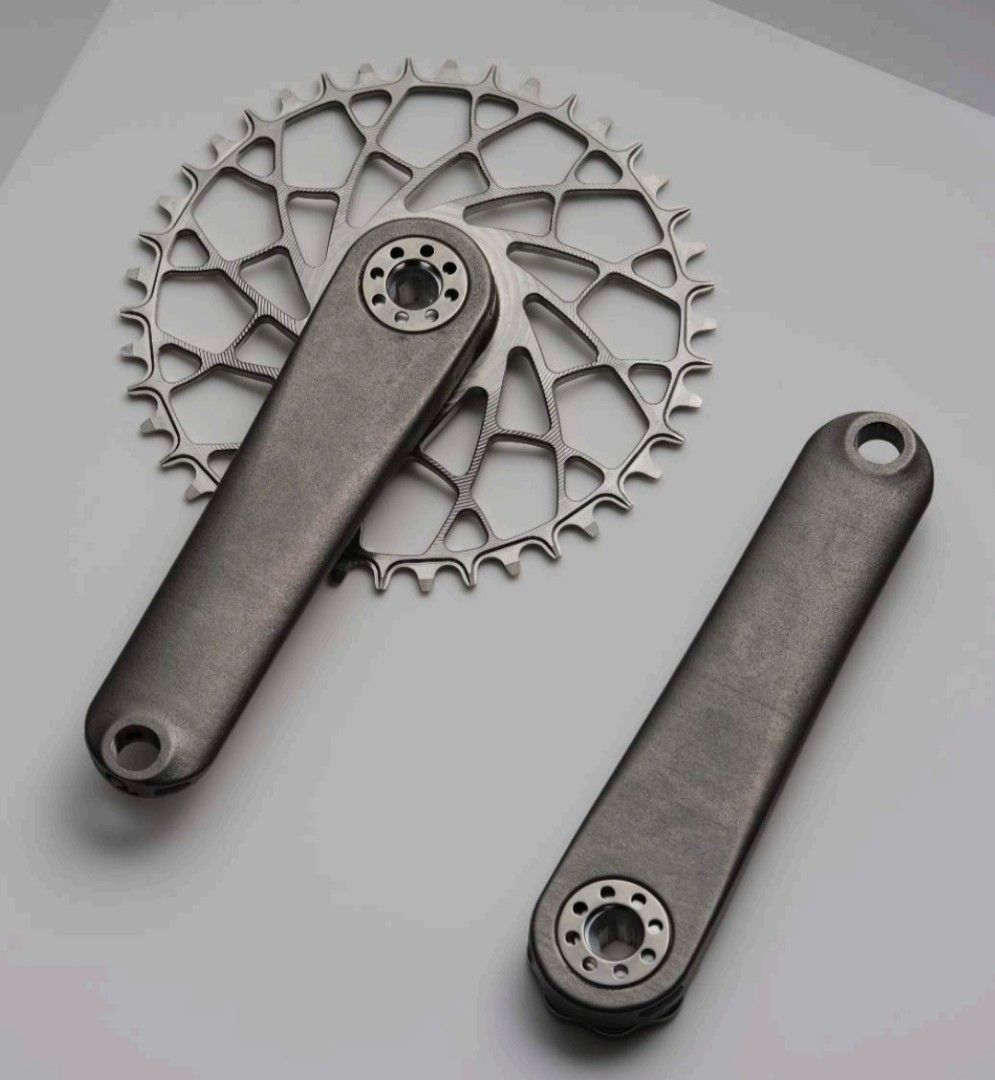 Sturdy cycle Titanium crank MTB foldie roadbike, Sports Equipment ...