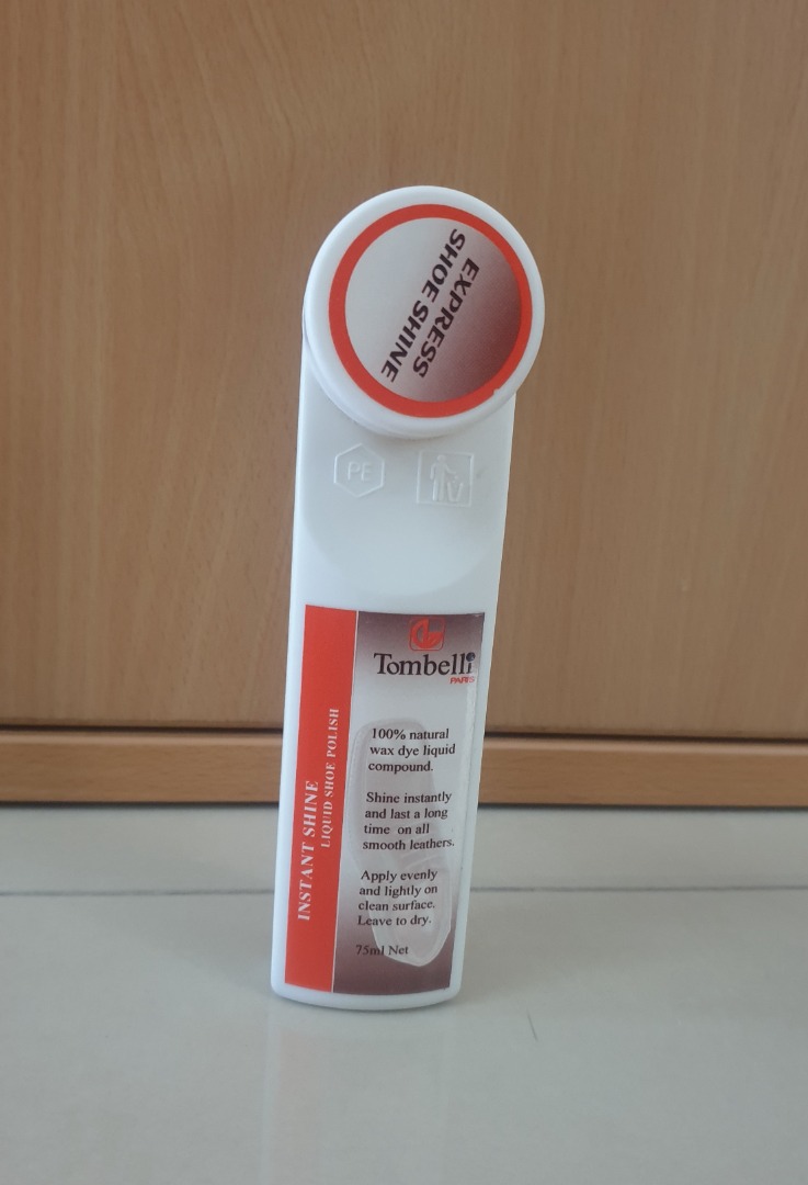 Tombelli Paris Instant Shine Liquid Leather Shoe Polish 75ml @ $8, Men ...