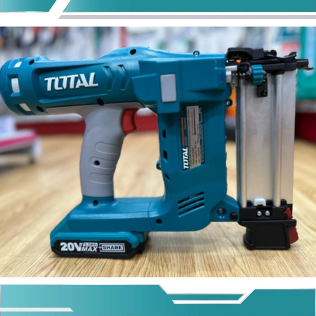 TOTAL Li-ion Cordless Brad Nailer TCBNLI2001 - Working length : 15-50mm ...