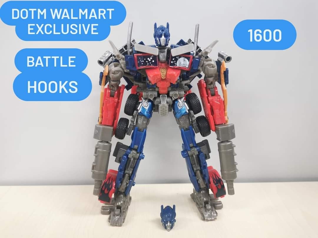 Transformers DOTM Walmart Exclusive Battle Hooks Optimus Prime on Carousell