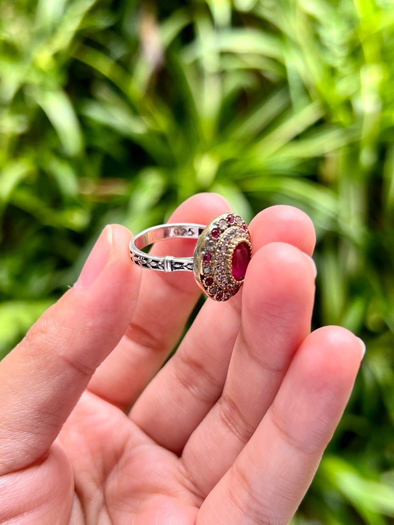 Turkish Ruby Ring, Women's Fashion, Jewelry & Organizers, Rings on ...