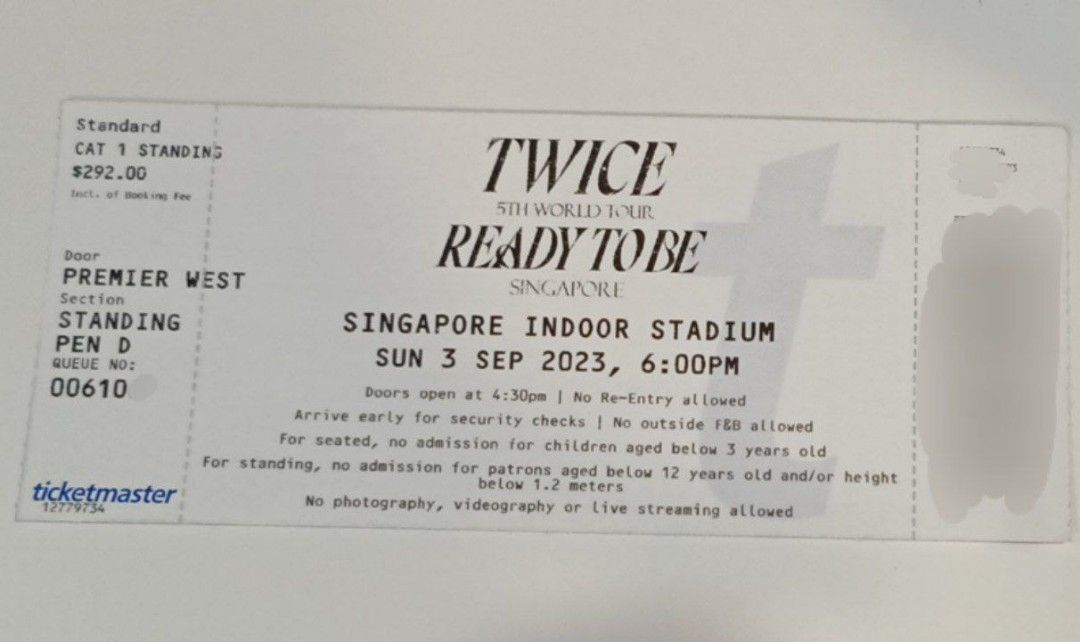 twice cat 1 ticket x1, Tickets & Vouchers, Event Tickets on Carousell