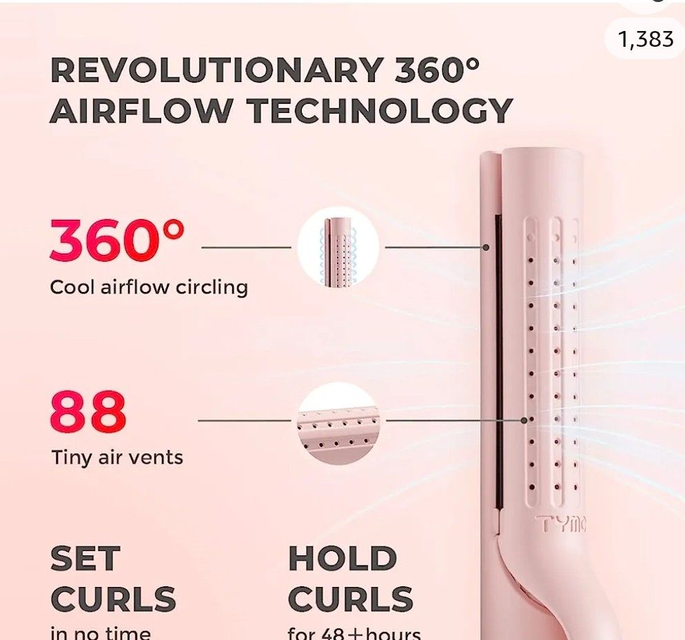 TYMO AIR FLOW 2 IN 1 IRON, Beauty & Personal Care, Hair on Carousell