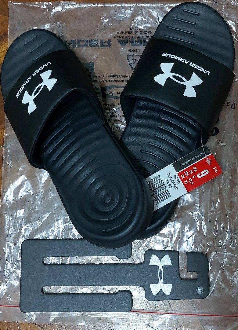 Under Armour Men Slides, Men's Fashion, Footwear, Slippers & Slides on ...