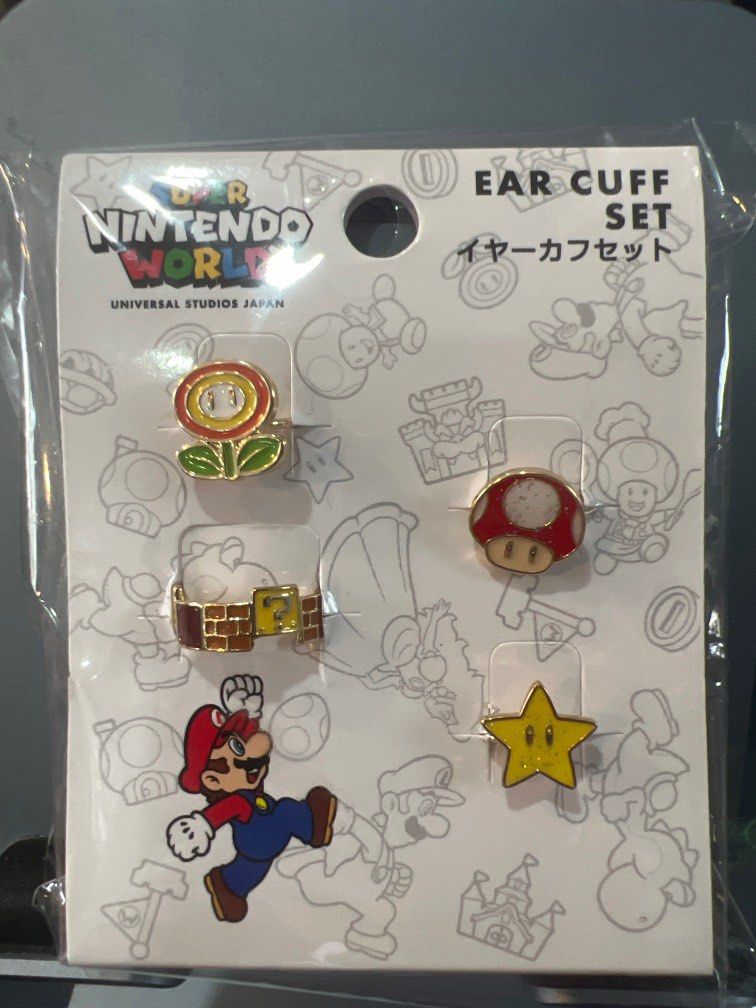 USJ Super Nintendo world Mario Ear cuff set, Hobbies & Toys ...