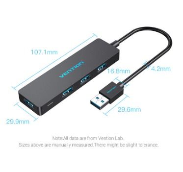 Vention USB HUB Multiple USB Splitter 4 Ports Hight Speed USB 3.0 HUB ...