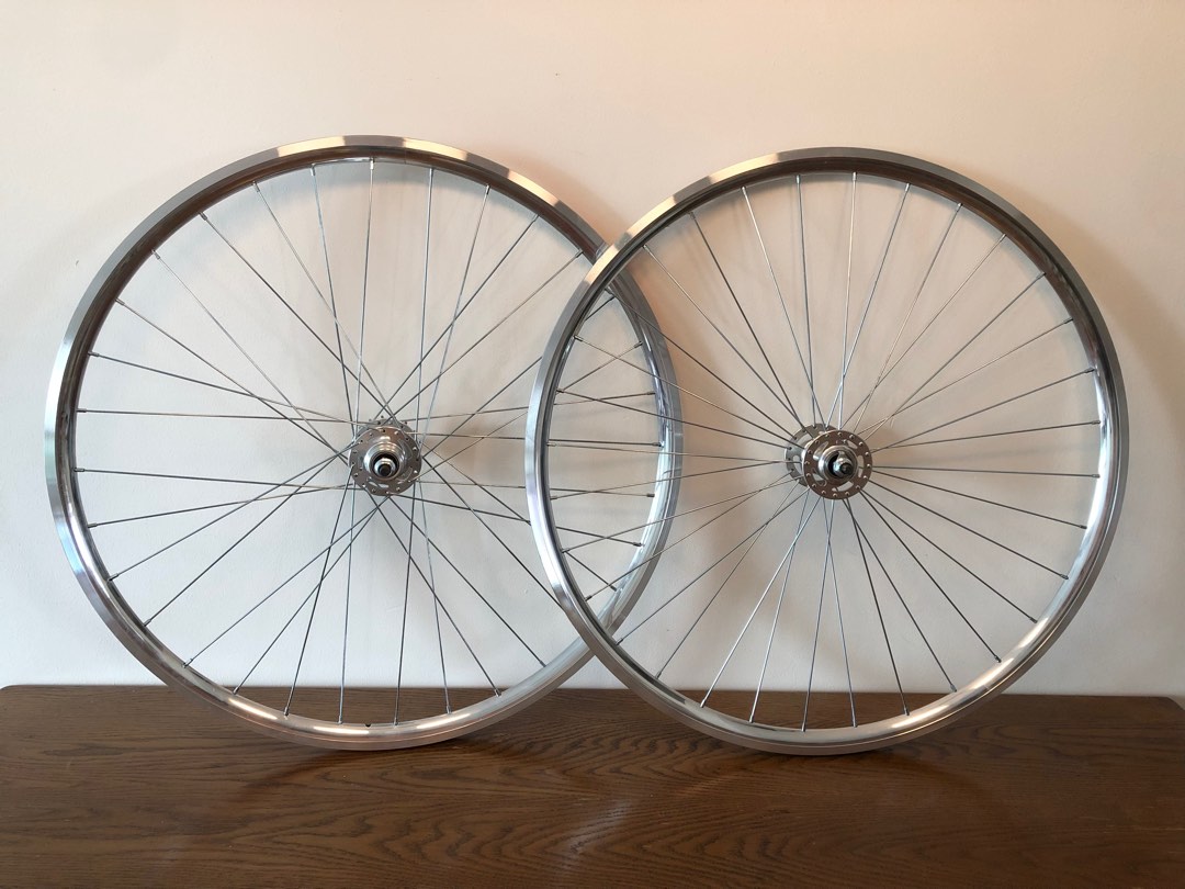 Vintage Retro Legend 700C Rim Brake Fixie Fixed Gear Wheelset Wheel Set ...