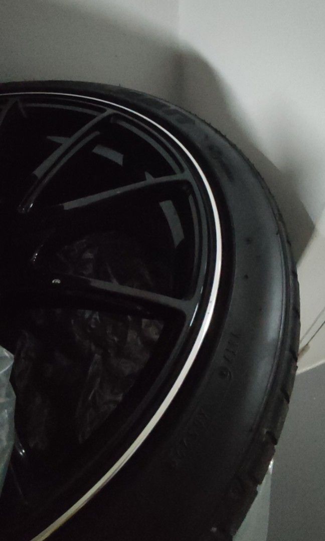 Volk Racing (rep) rims with tyre 225/40/18, Car Accessories, Tyres ...