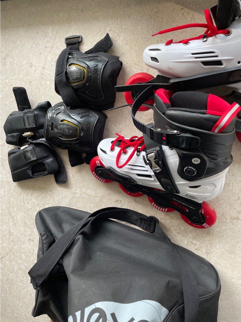 [w/ bag, guards] Inline RollerBlade Roller Skates, Sports Equipment ...