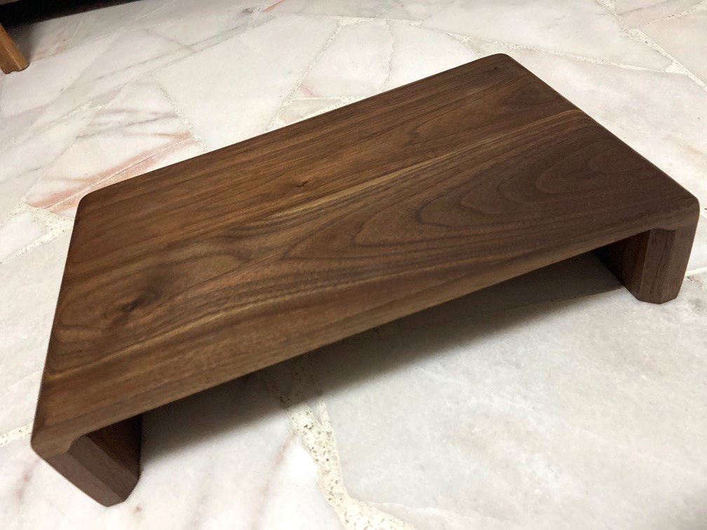 Walnut Wooden Desktop Monitor Riser, Computers & Tech, Parts ...
