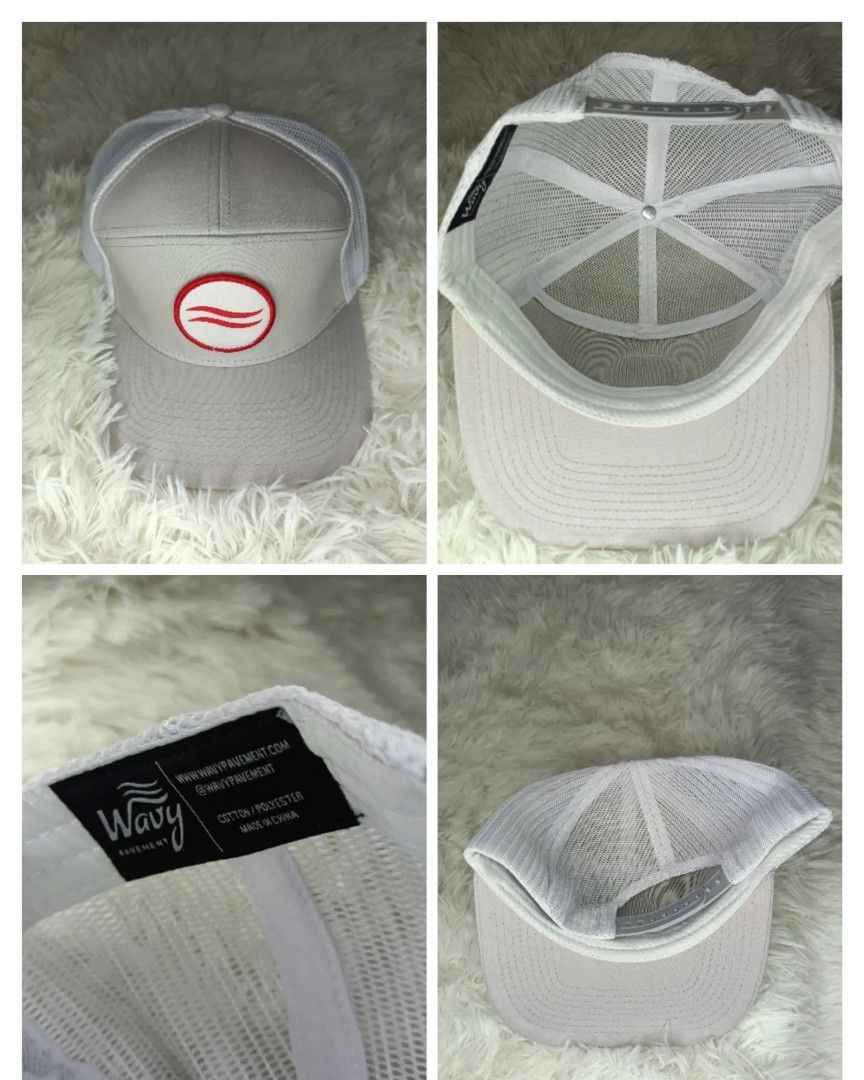 Wave logo trucker cap/hat by Wavy Pavement, Men's Fashion, Watches ...